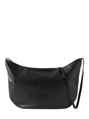 THE ROW E/w Izzy Leather Shoulder Bag - Black