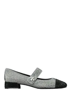 Tory Burch 25mm Crystal Mary Jane Pumps - Silver