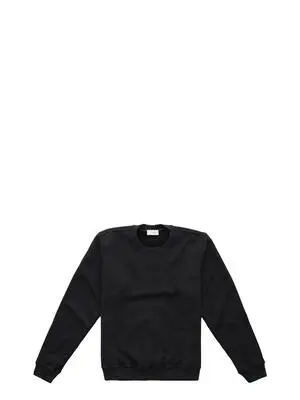 WOLF VS. GOAT (WVG) Cotton Crewneck Sweatshirt - Black