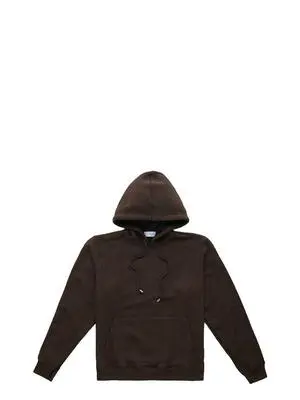 WOLF VS. GOAT (WVG) Cotton Fitted Hoodie - Seal Brown