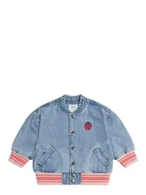 HUXBABY Denim Bomber Jacket - Fw25