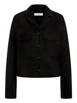 12 STOREEZ Suede Jacket - Black