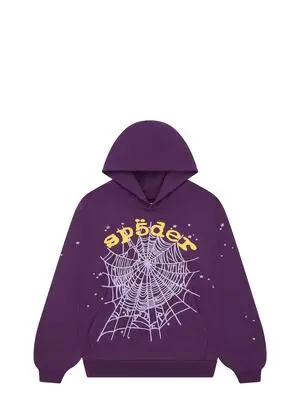 SP5DER Star Og Web V2 Hoodie - Purple