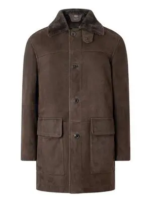 Zegna Shearling Coat - Brown