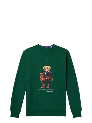 Polo Ralph Lauren Logo-print Cotton-blend Jersey Sweatshirt - Green