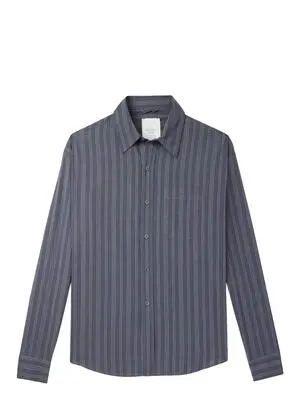 MFPEN Executive Striped Cotton Shirt - Gray