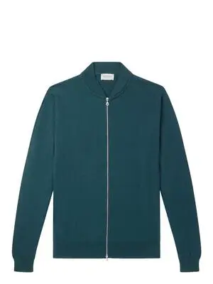 John Smedley 16.singular Merino Wool Zip-up Cardigan - Green