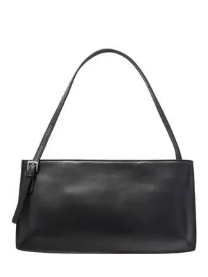 ST. AGNI 90s Leather Shoulder Bag - Black