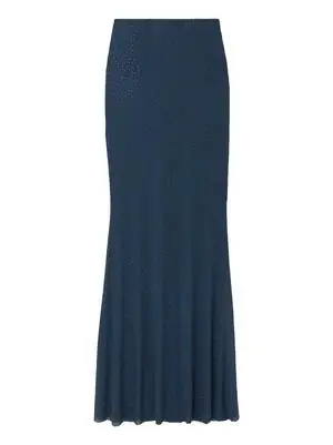Rebecca Vallance Elivera Crystal-embellished Maxi Skirt - Blue