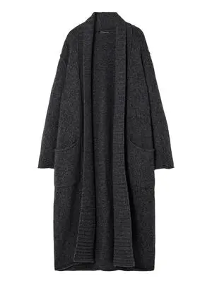 JAMES PERSE Cashmere Longline Cardigan Gray