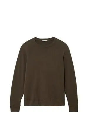 JAMES PERSE Supima Cotton-terry Sweatshirt - Brown