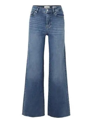 FRAME Slim Palazzo Mid-rise Straight-leg Jeans - Blue