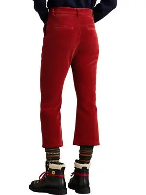 Bally Cotton-corduroy Flared Pants - Red
