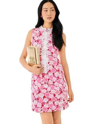 Lilly Pulitzer® Cleodora Stretch Shift Dress - Coconut Dear Heart