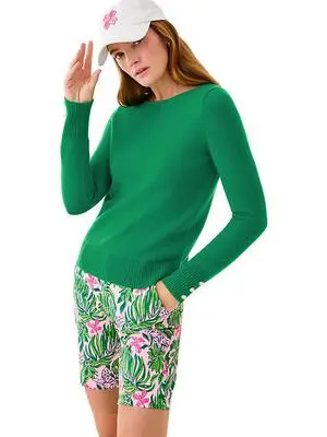 Lilly Pulitzer® Lola Boatneck Sweater - Bamboo Green