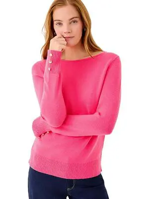 Lilly Pulitzer® Lola Boatneck Sweater - Sun Shell Pink