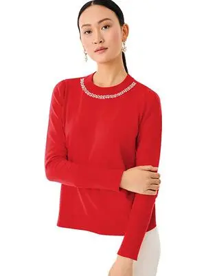 Lilly Pulitzer® Morgen Sweater Cranberry Red