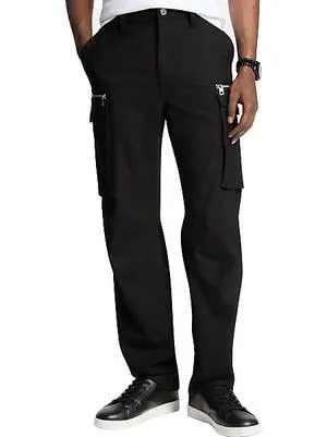 Michael Kors Stretch Wool Cargo Pants - Black
