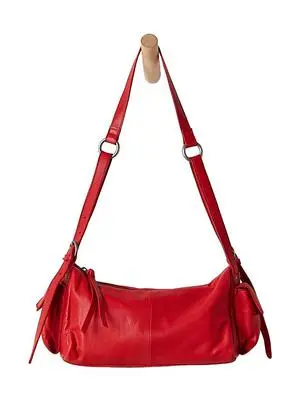 Free People Cassie Convertible Sling Bag - Cherry Red