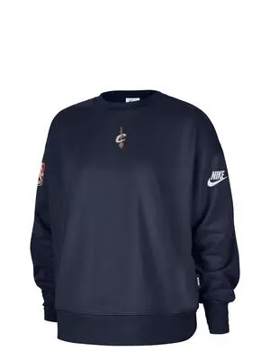Nike Cleveland Cavaliers Hardwood Classics Nba Phoenix Fleece Premium Crewneck Sweatshirt - Blue