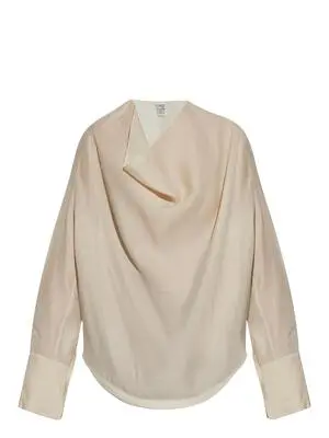 TOTÊME Lyocell And Linen Blend Shirt - Beige