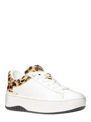 Michael Kors Dottie Lace Up Sneakers - Marigold