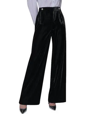 KARL LAGERFELD PARIS Wide Leg Velvet Pants