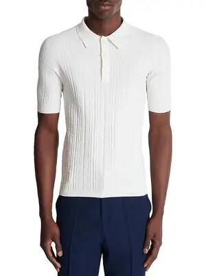 BALMAIN Geo Pattern Polo Shirt