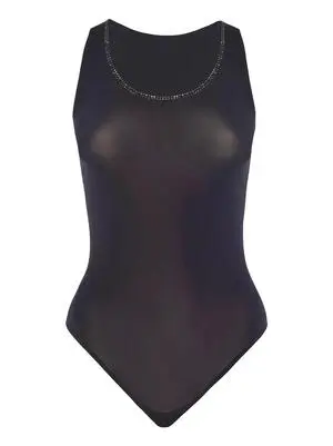 Wolford Crystal String Bodysuit - Black