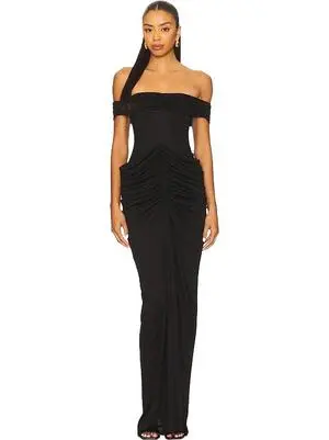 Misha Collection The Polaris Cupro Dress - Black
