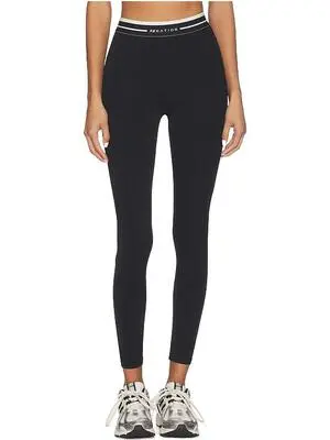 P.E Nation Avant Full Length Legging In Black - Black & Whisper White