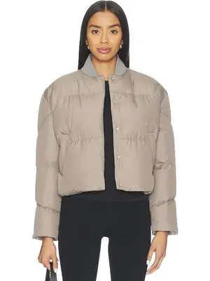 Khrisjoy Bluebell Cropped Bomber - Dusty Grey
