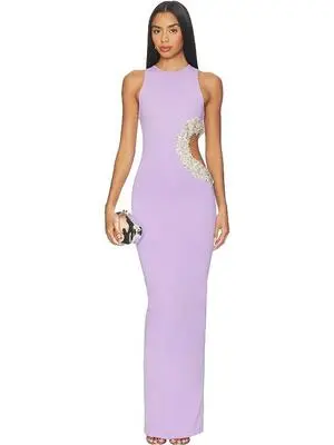 BRONX AND BRONCO Camila Cutout Maxi Dress - Lilac