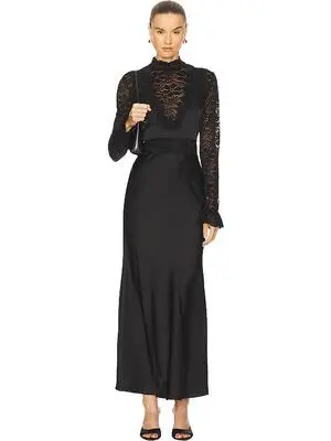ELLIATT Margot Long Sleeve Gown - Black