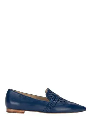 CHRIS DONOVAN Chill Woven Leather Loafer Blue