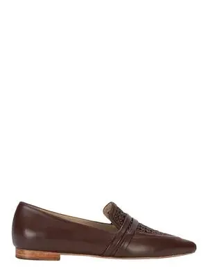 CHRIS DONOVAN Chill Woven Leather Loafer Brown