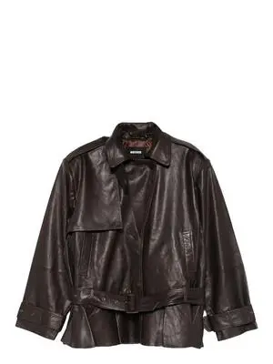 Remain Birger Christensen Leather Outerwear - Brown