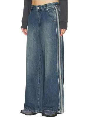 Abrand Denim 99 Mega Baggy Jeans - Blue
