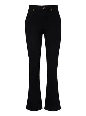 KHAITE Vivian High-Rise Flared Cropped Jeans