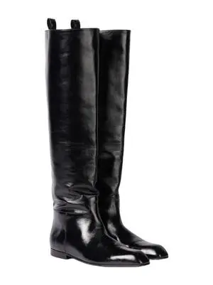 Khaite Colt Leather Knee-high Boots - Black