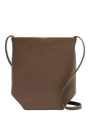 THE ROW N/s Park Leather Crossbody Bag - Grey