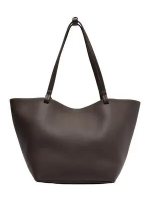 THE ROW Park Tote Three Leather Shopper - Brown