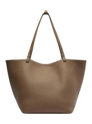 THE ROW Park Three Leather Tote Bag - Brown