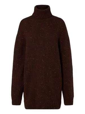 THE ROW Mirai Cashmere Turtleneck Sweater - Brown
