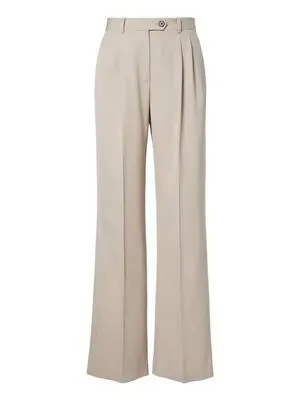 THE ROW Virgil Wool Gabardine Pants - Beige