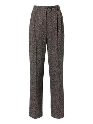 THE ROW Virgil Silk-blend Tweed Wide-leg Pants - Grey