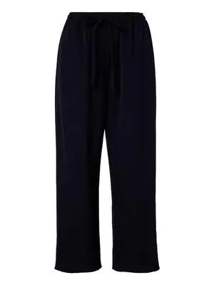 THE ROW Orieno Wool Gabardine Pants - Blue