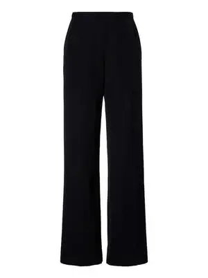 THE ROW Roger Wool Gabardine Pants - Black