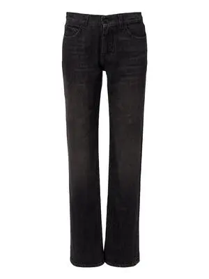 THE ROW Carlyl Straight Jeans - Black
