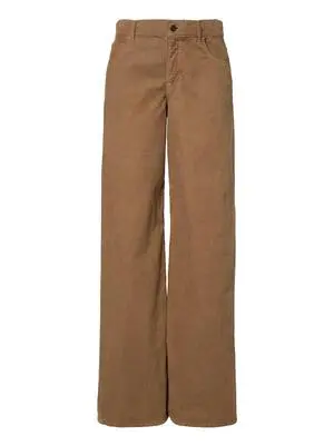 THE ROW Eglitta Low-rise Corduroy Wide-leg Pants - Brown